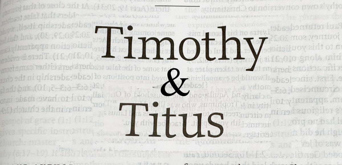 1 Timothy Chapter 1A – Crack A Bible